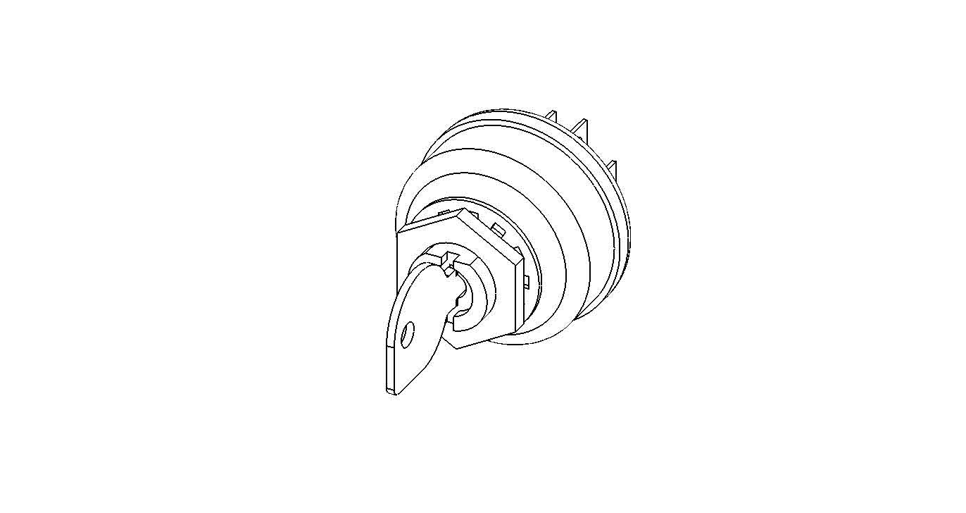 SWITCH, KEY - 3 POSITION - 00180620 – Equipements ESF
