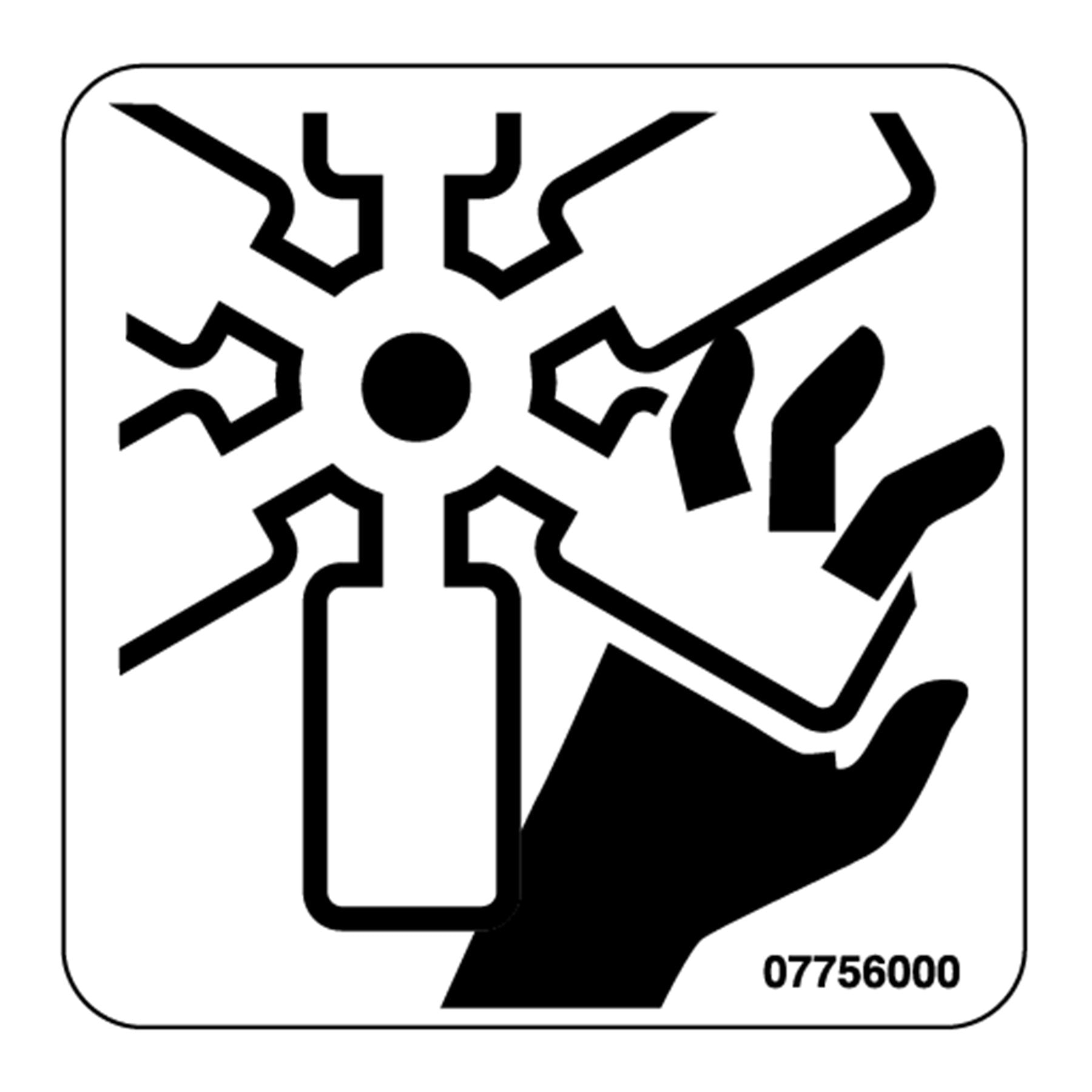 DECAL, DANGER FAN - 07756000 – Equipements ESF