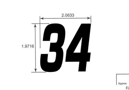 "DECAL, DECK SIZE, 34""" - 07800034 – Equipements ESF