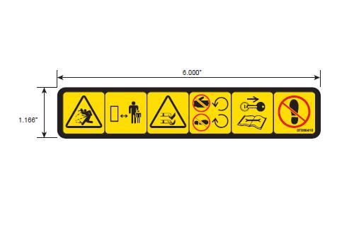 DECAL, DECK SAFETY - 07800410 – Equipements ESF