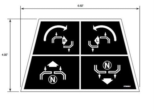 DECAL, STEERING - 07800541 – Equipements ESF