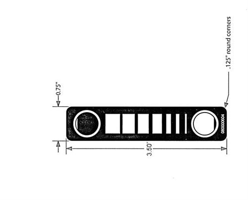 DECAL, FUEL LEVEL - 08000604 – Equipements ESF