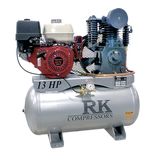 RK COMPRESSOR 13HP HONDA 30 GALLONS HORIZONTAL ELECTRIC – Equipements ESF